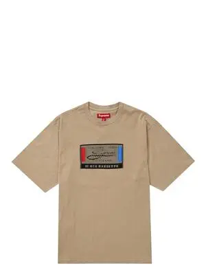 Supreme Intarsia Label Short Sleeve Top - Tan