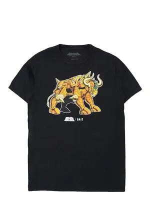 BAIT X Saint Seiya Taurus Gold Foil Tee Shirt - Black