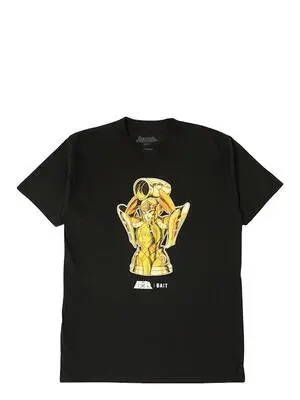 BAIT X Saint Seiya Aquarius Gold Tee Shirt - Black