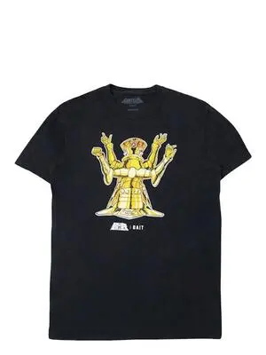 BAIT X Saint Seiya Gemini Gold Foil Tee Shirt - Black