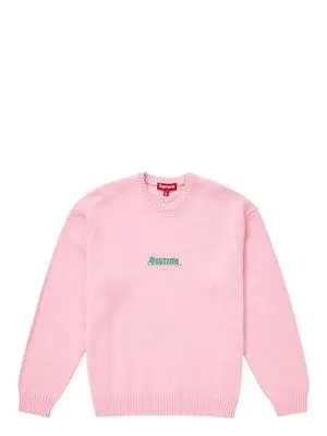 Supreme Old English Sweater - Pink