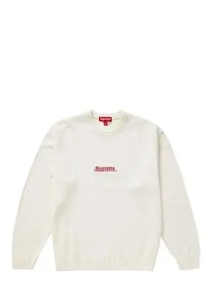 Supreme Old English Sweater - Ivory