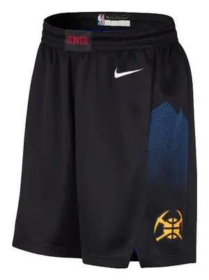Nike Nba Denver Nuggets Swingman City Edition Drifit Shorts - Black