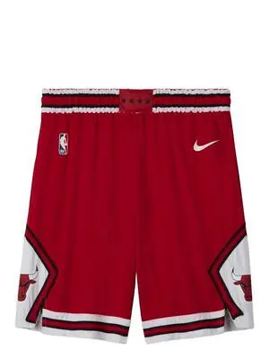 Nike Nba Chicago Bulls Swingman Icon Edition Drifit Shorts - Red