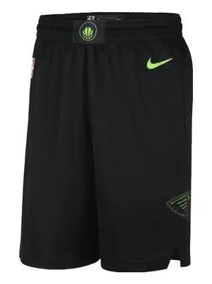 Nike Nba Swingman New Orleans Pelicans City Edition Shorts - Black Volt