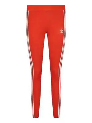 Adidas Originals Adicolor 3 Stripes Trefoil Tights - Red