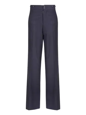 MAISON MARGIELA Barathea Wool Trousers - Blue