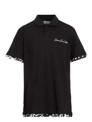 Versace Polo Shirt Size Cotton, Elastane - Black