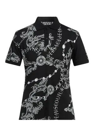 Versace Polo Shirt Size Cotton - Black