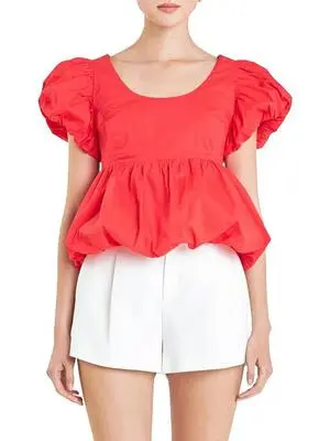 ENGLISH FACTORY English Factory Bubble Hem Top
