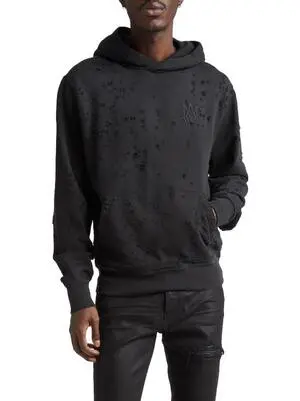 Amiri Shotgun Embroidered Hoodie - Black