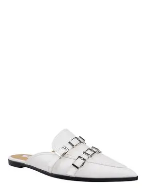 ZIGI Roussih Pointed Toe Mule - White Leather