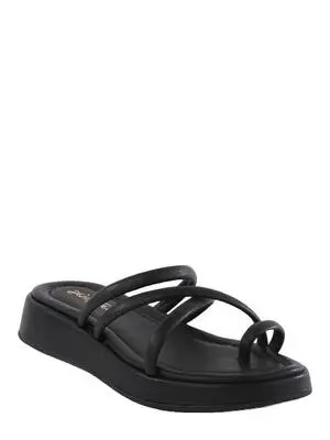 Seychelles Platform Wedge Slide Sandal - Black