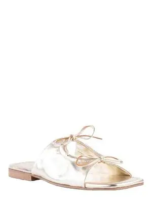 Seychelles Takes Two Slide Sandal - Light Gold