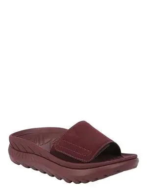 Vionic Rejuvenate Slide Sandal Port Wine