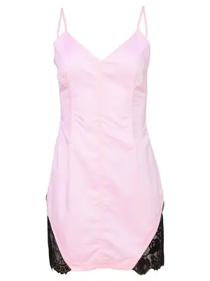 Fleur Du Mal Poplin Mini Dress - Pink