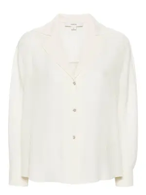 Vince Semi-sheer Silk Shirt - Neutrals