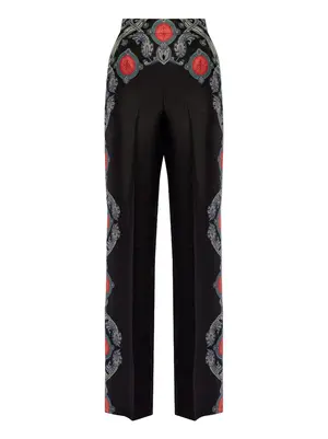 Etro Paisley Flared Trousers - Blue