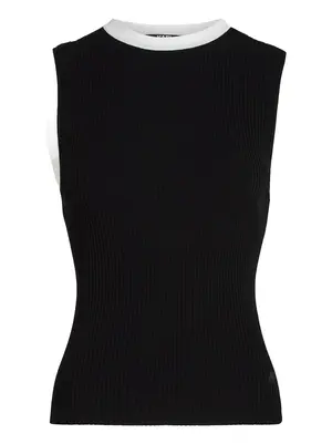 KARL LAGERFELD Karl Lagerfeld Ribbed-Knit Tank Top