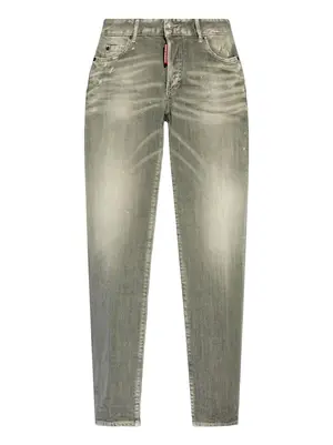 Dsquared2 Logo Patch Denim Jeans - Grey