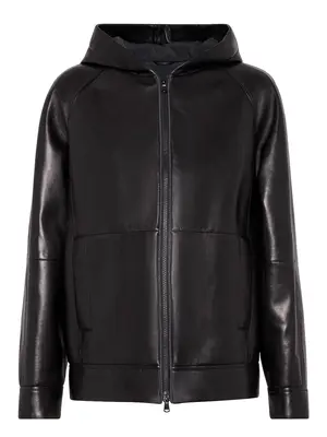 BRUNELLO CUCINELLI Brunello Cucinelli Hooded Leather Jacket