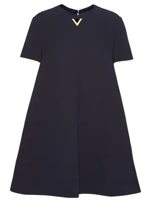 Valentino Garavani Structured Couture Mini Dress - Blue