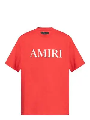 Amiri Logo-print Cotton T-shirt - Red