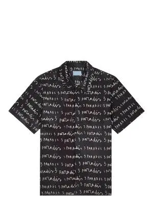 3.PARADIS Logo-print Poplin Shirt