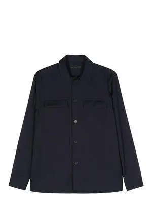 LOW BRAND Virgin Wool Shirt - Blue