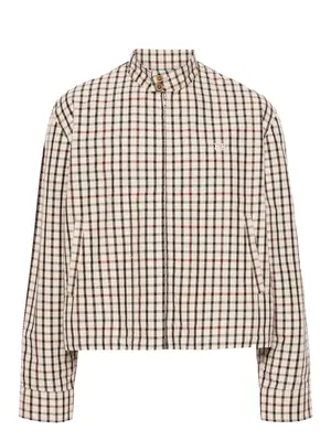 WALES BONNER Path Harrington Shirt Jacket - Neutrals