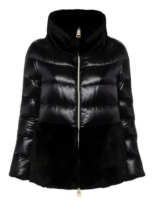 HERNO Faux-Fur Quilted Down Jacket