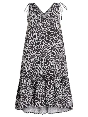 KARL LAGERFELD Karl Lagerfeld Animal-Print Midi Dress