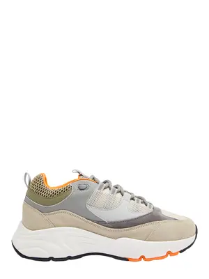 CLEENS Aero Runner Panelled Mesh Sneakers - White