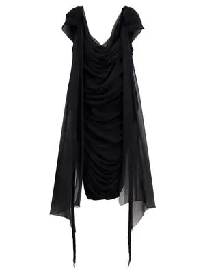 Givenchy Stretch Viscose Draped Dress - Black