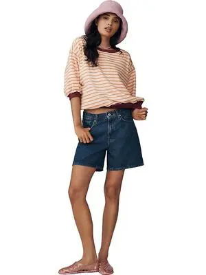 PILCRO Pilcro Niki Bubble Sweatshirt Orange Pattern