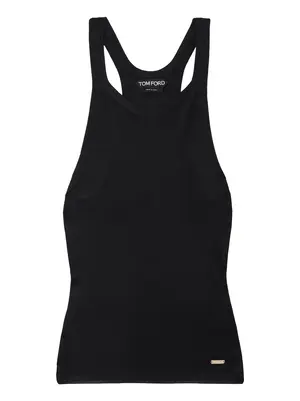 TOM FORD Knitted Silk Tank Top - Black