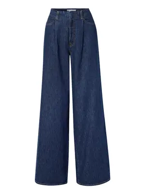 SLVRLAKE SLVRLAKE Taylor Pleated Wide-Leg Jeans