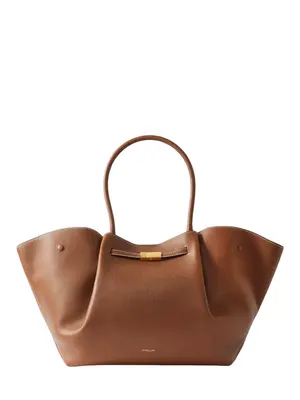 DEMELLIER New York Textured-leather Tote - Brown