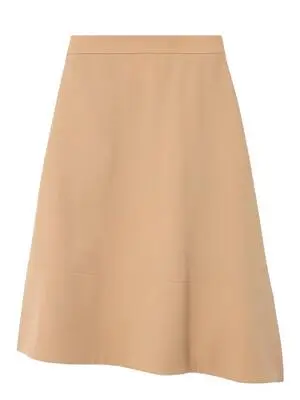 JIL SANDER Paneled Asymmetric Midi Skirt - Brown