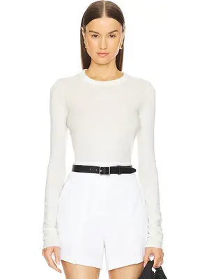 Cotton Citizen Marbella Long Sleeve Top - Bone