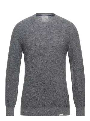BROOKSFIELD Virgin Wool Crewneck Sweater - Blue