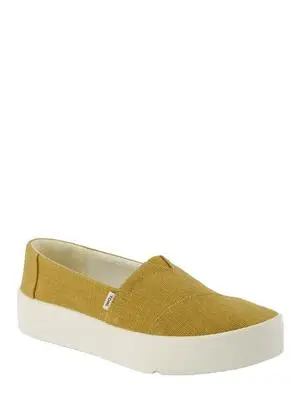 Toms TOMS Verona Platform Slip-On Sneakers Yellow