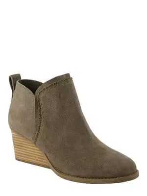 Toms TOMS Kaia Suede Wedge Bootie Green