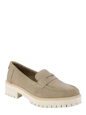 Toms Cara Platform Penny Loafer - Medium Beige