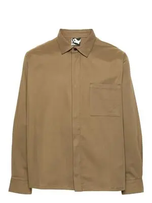 GR10K Long-sleeves Cotton Shirt - Neutrals