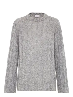 Brunello Cucinelli Cable-knit Jumper - Grey