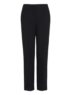 Giorgio Armani Straight-leg Wool Trousers - Black