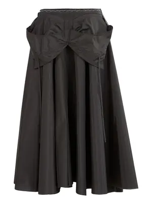 MAISON MARGIELA Flared Midi Skirt - Black