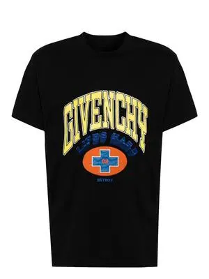 Givenchy Graphic-print Cotton T-shirt - Black