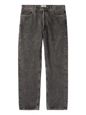 AGOLDE 90's Straight-leg Distressed Jeans - Gray